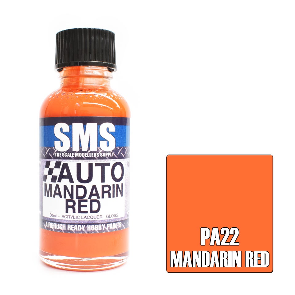 PA22 Mandarin Red | Manscale Models