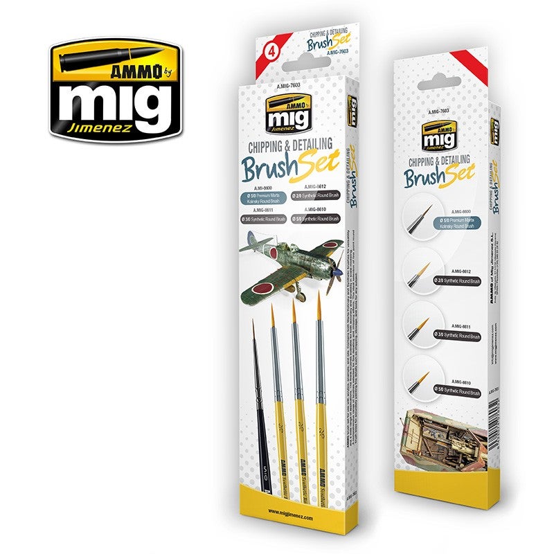 Chipping and Detailing Brush Set | Manscale Models