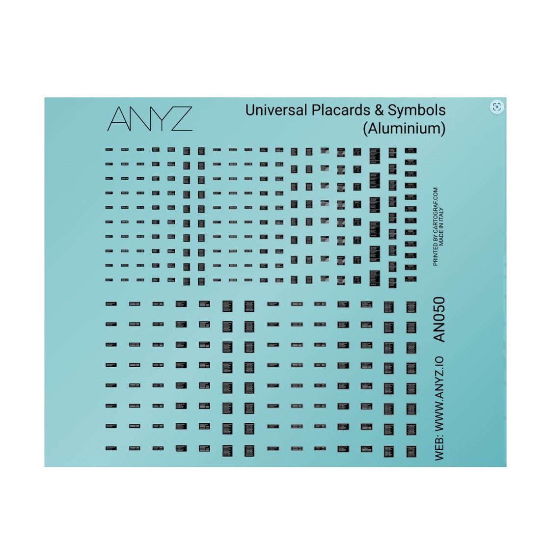Universal Placards & Symbols (Aluminium) Scale Independent | Manscale ...